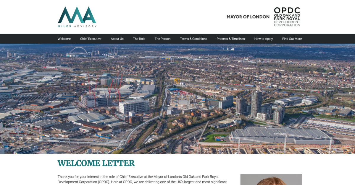 Old Oak and Park Royal Development Corporation About Us