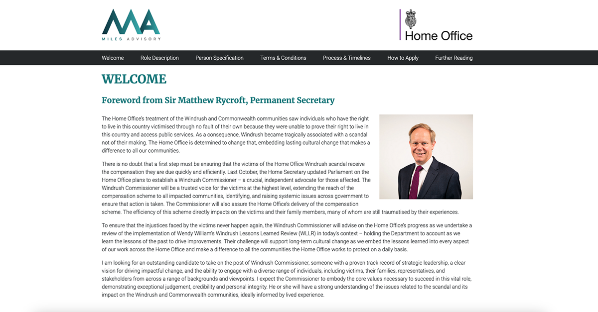 Home Office Process & Timelines